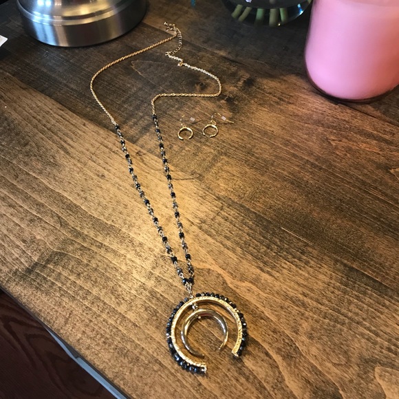 Jewelry | Gold Necklace Long Dangling With Beads | Poshmark